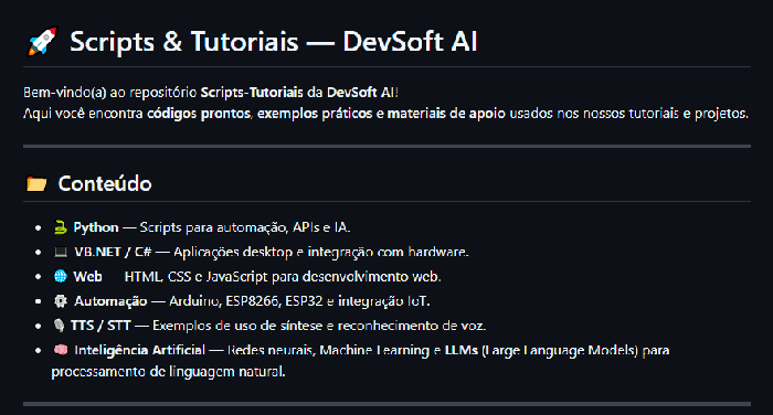 Repositório :: DevSoft AI